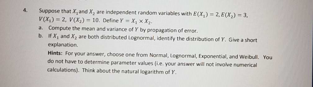 Solved 4. Suppose that X1 and X2 are independent random | Chegg.com