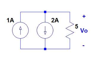 Solved Determine the voltage Vo of the following circuit | Chegg.com