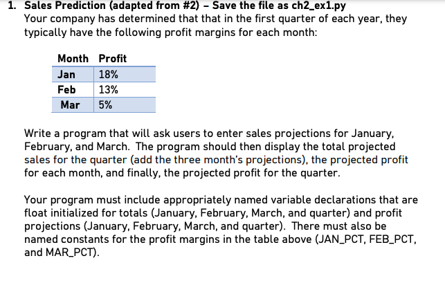 Solved Sales Prediction (adapted from \#2) - Save the file | Chegg.com