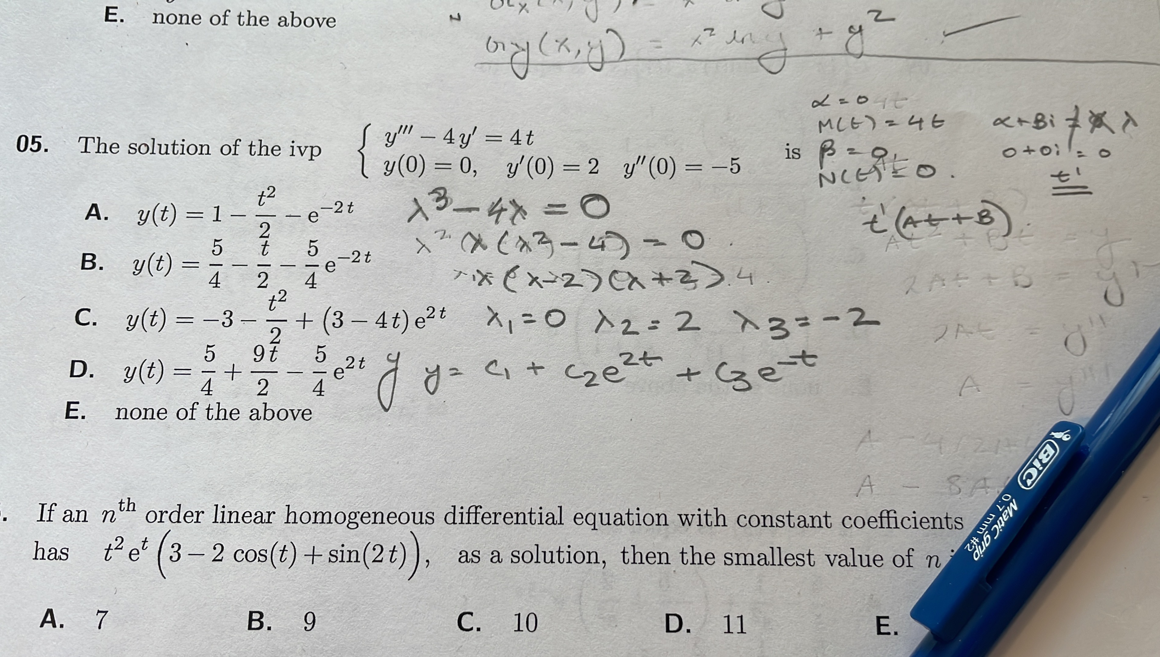 Solved E. none of the above Gy | Chegg.com