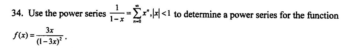Solved Use the power series 11-x=∑n=0∞xn,|x|