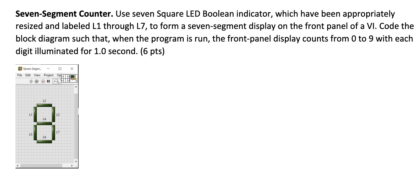 Solved Seven-Segment Counter. Use seven Square LED Boolean | Chegg.com