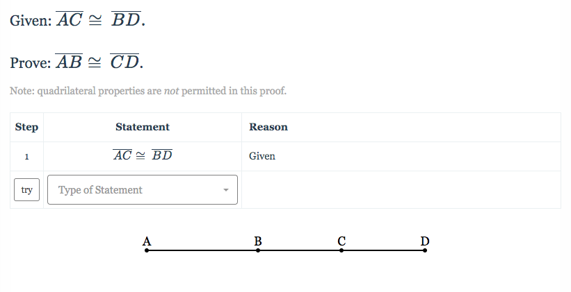 Solved Given: AC - BD. Prove: AB - CD. Note: quadrilateral | Chegg.com