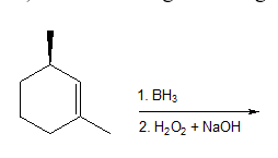 Solved 1. BH3 2. H2O2 + NaOH | Chegg.com