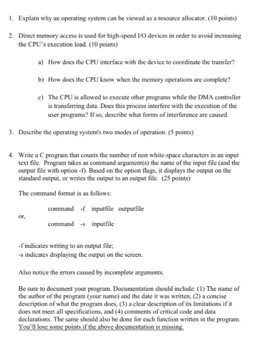 Solved 1. Explain why an operating system can be viewed as a | Chegg.com