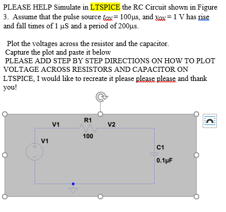Solved PLEASE USE ONLY LTSPICE FOR SOLUTION. IF YOU CANNOT | Chegg.com