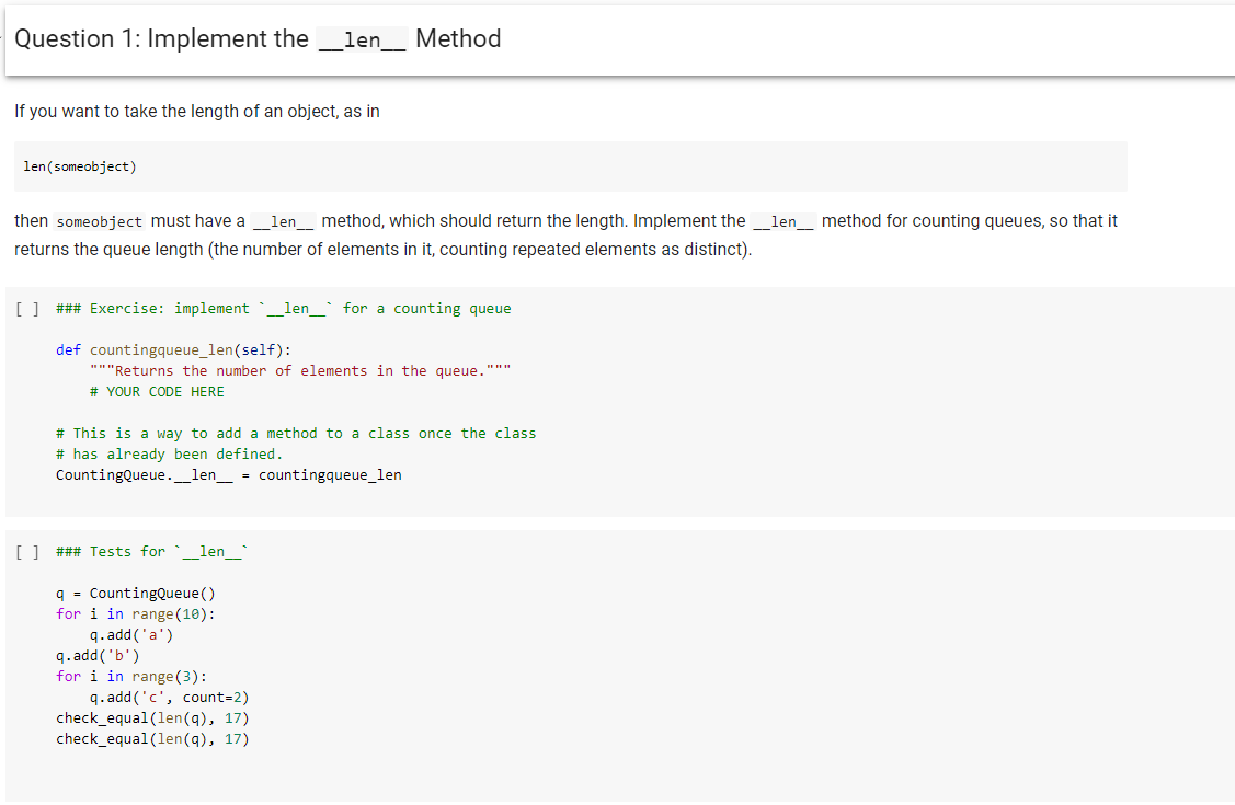 Solved Question 1: Implement the ler Method If you want to | Chegg.com
