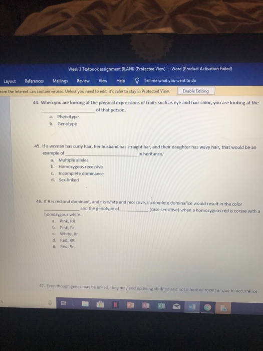 Solved Week 3 Textbook assignment BLANK(Protected View) - | Chegg.com