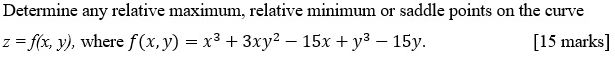 Solved Determine any relative maximum, relative minimum or | Chegg.com