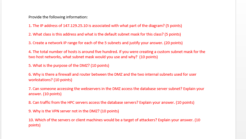 I need help in the following networking assignment. | Chegg.com
