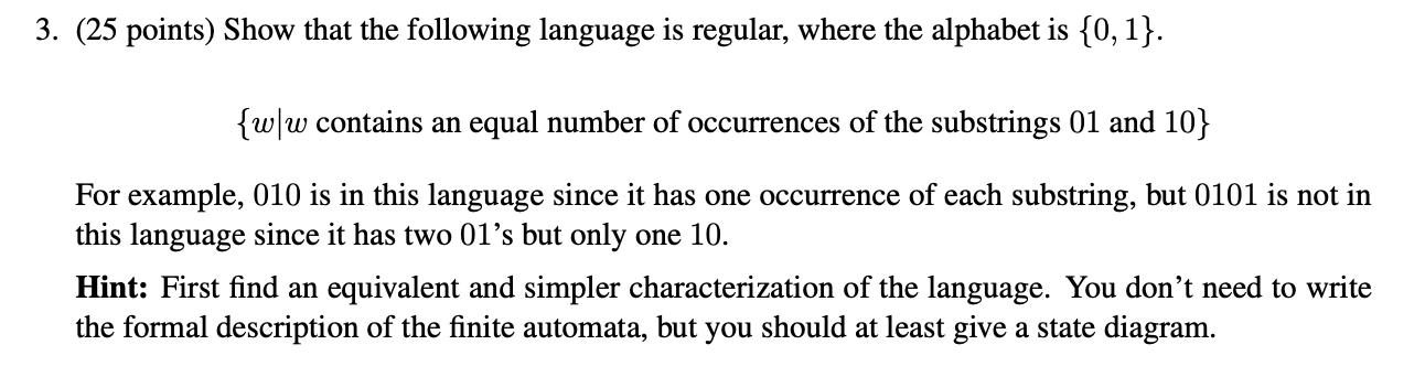 Solved Note: For problems 3, 4 you need to formally prove | Chegg.com