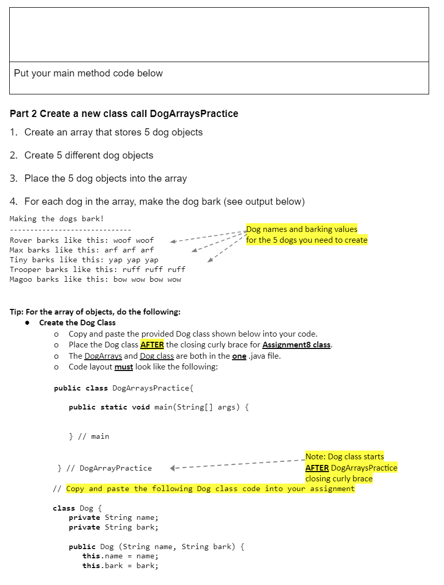 Solved Purpose Practice Implementing A Class And Creating 