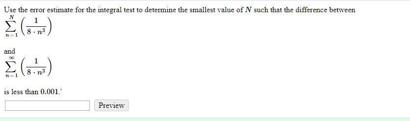 Solved Use the error estimate for the integral test to | Chegg.com