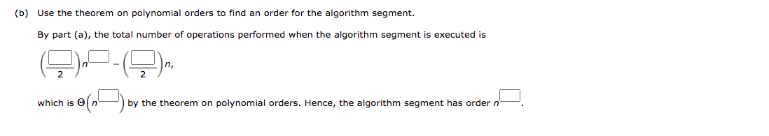Solved (a) Consider the following algorithm segment. for | Chegg.com