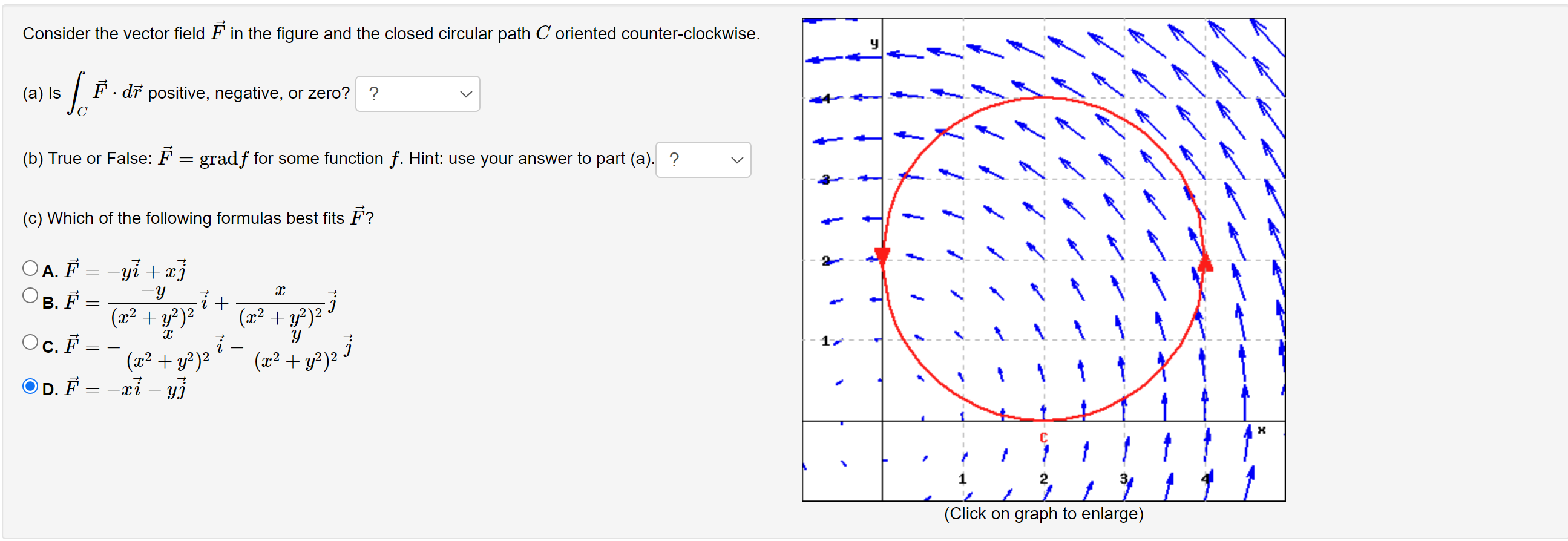 Solved Consider the vector field F in the figure and the | Chegg.com