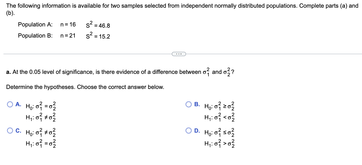 Solved Assume that you have a sample of n1=9, with the | Chegg.com