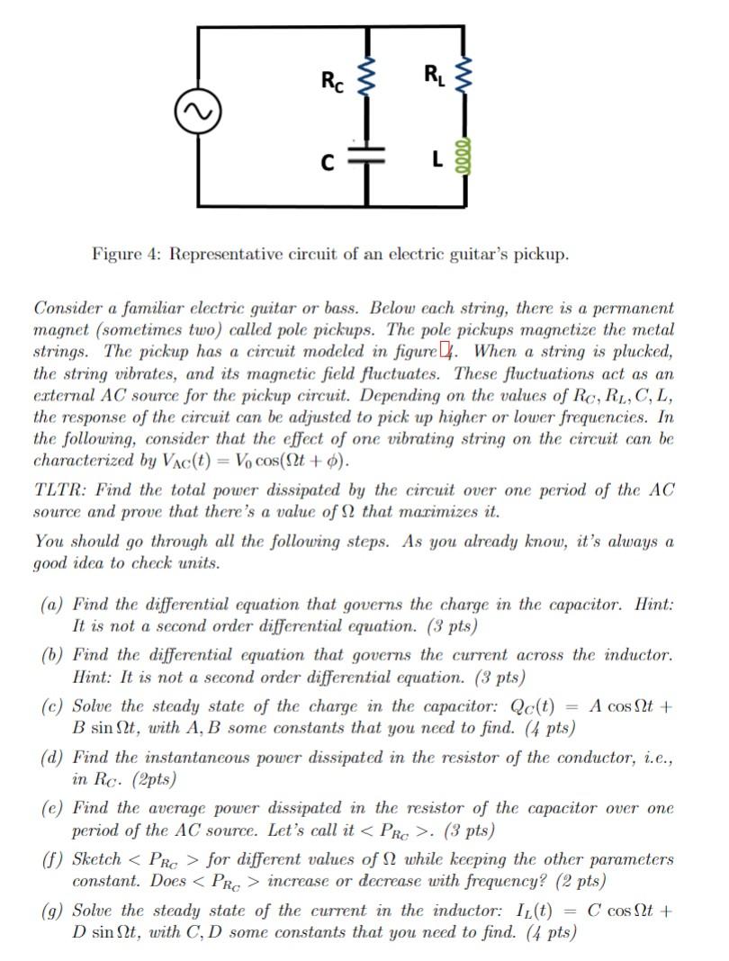 Solved Figure 4: Representative circuit of an electric | Chegg.com