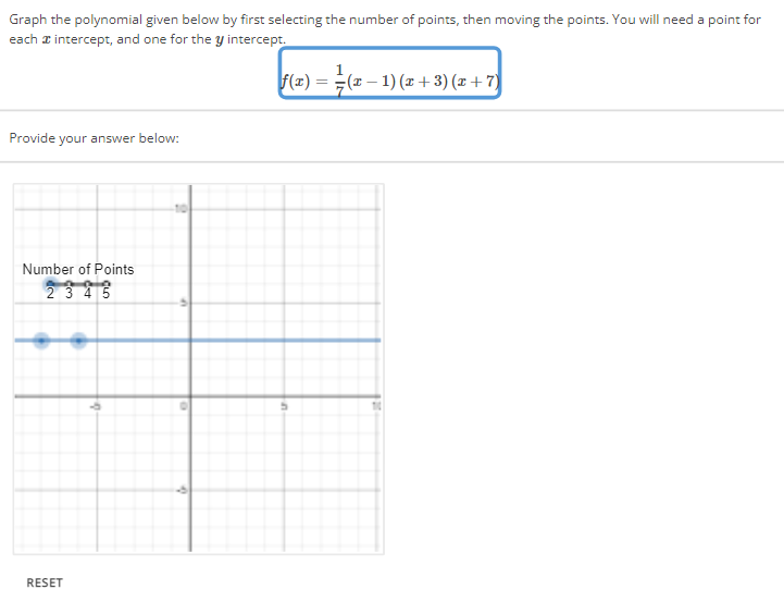 Solved Graph The Polynomial Given Below By First Selecting