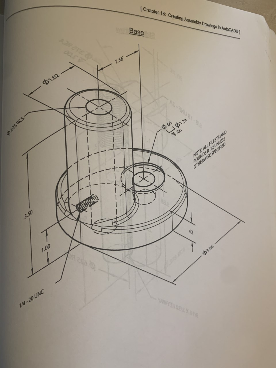 Chapter 18: Creating Assembly Drawings in AutoCAD®] | Chegg.com