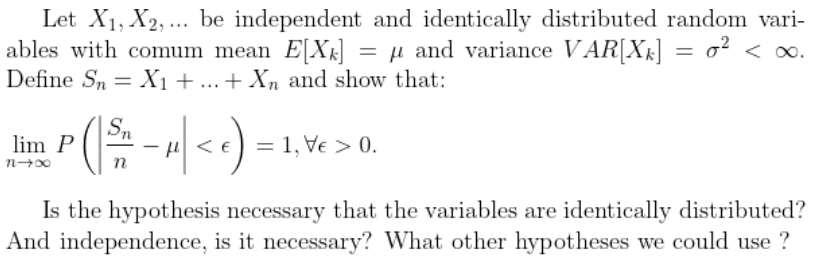Solved Let X1, X2, ... be independent and identically | Chegg.com