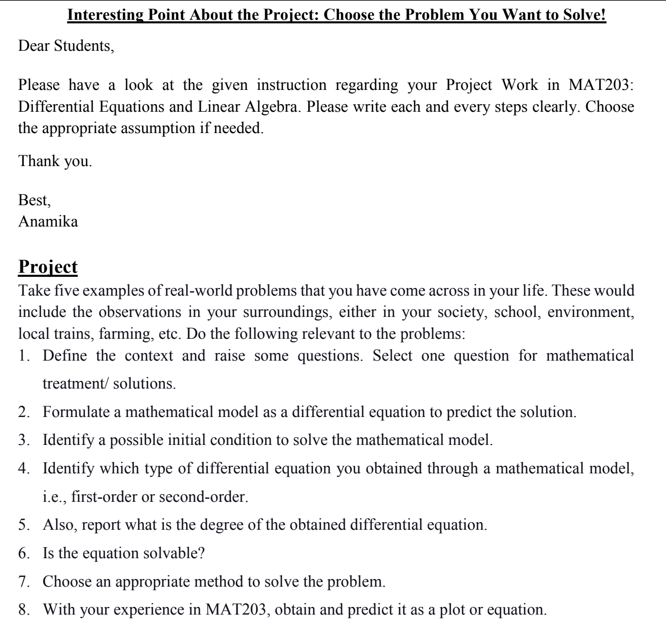 Solved Take five examples of real-world problems that you | Chegg.com