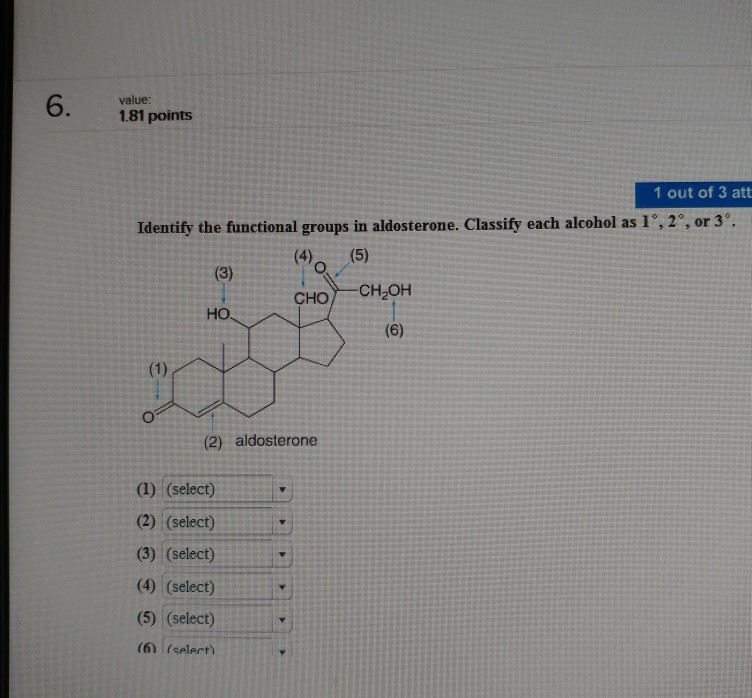 Solved value: .1.81 points 1 out of 3 att Identify the | Chegg.com
