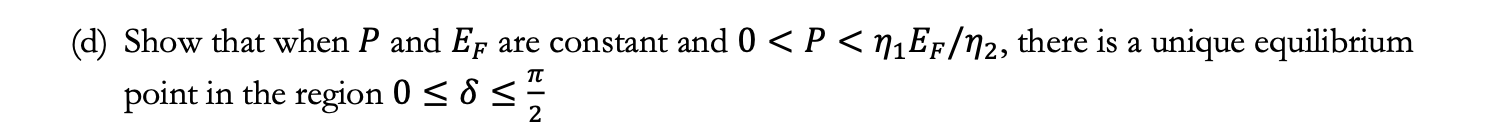 Solved A synchronous generator connected to an infinite bus | Chegg.com