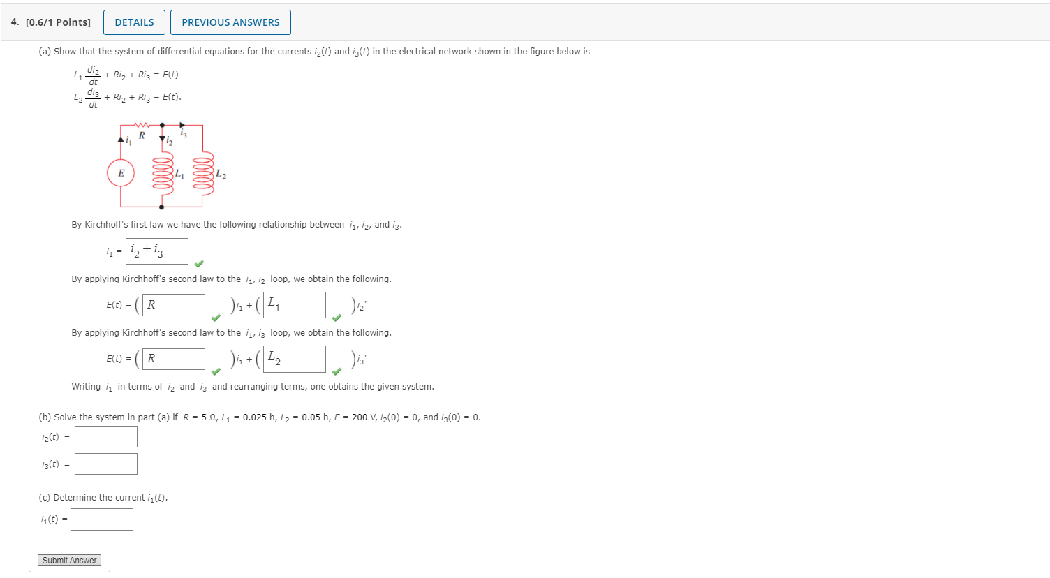 Solved Show That The System Of Differential Equations For