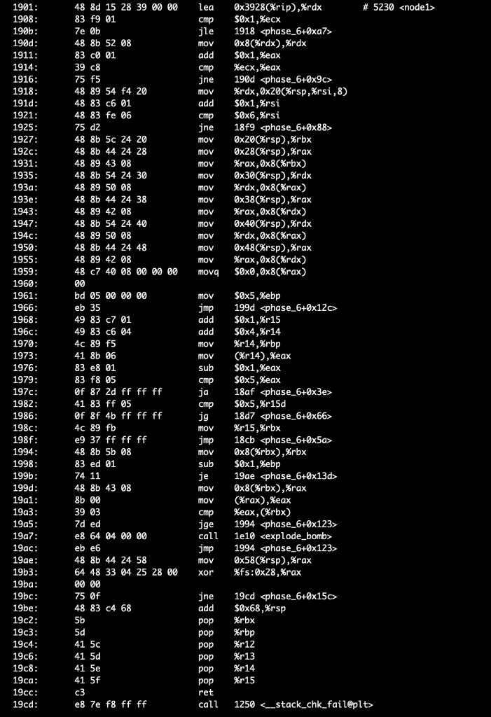 Solved I need help on my binary bomb project. I know that | Chegg.com