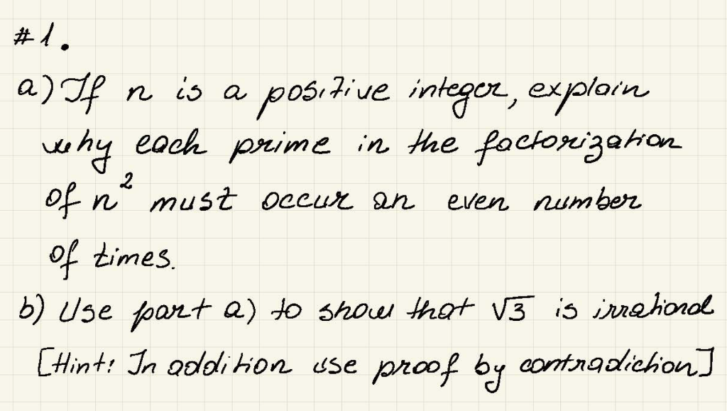 Solved #l. a) If n is a positive integer explain why each | Chegg.com