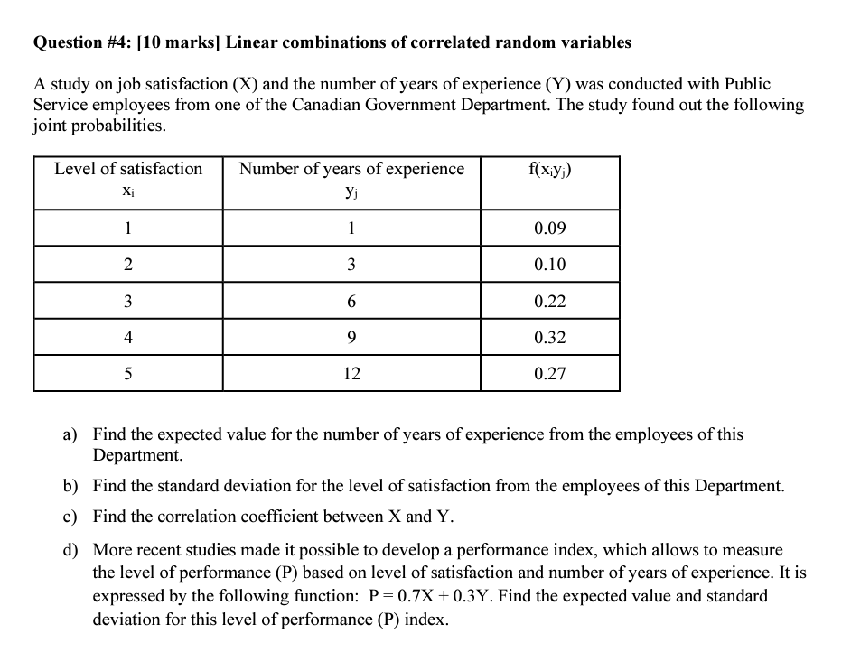 Solved Question \#4: [10 marks] Linear combinations of | Chegg.com
