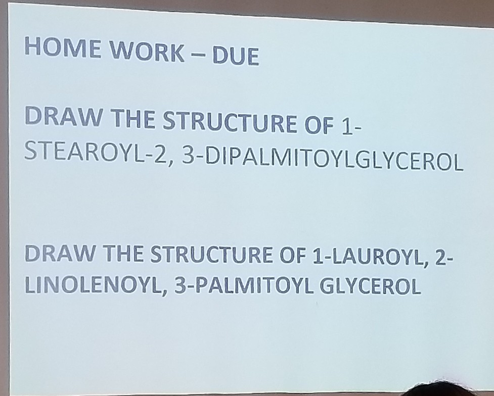 Solved HOME WORK DUE DRAW THE STRUCTURE OF 1- STEAROYL-2, | Chegg.com