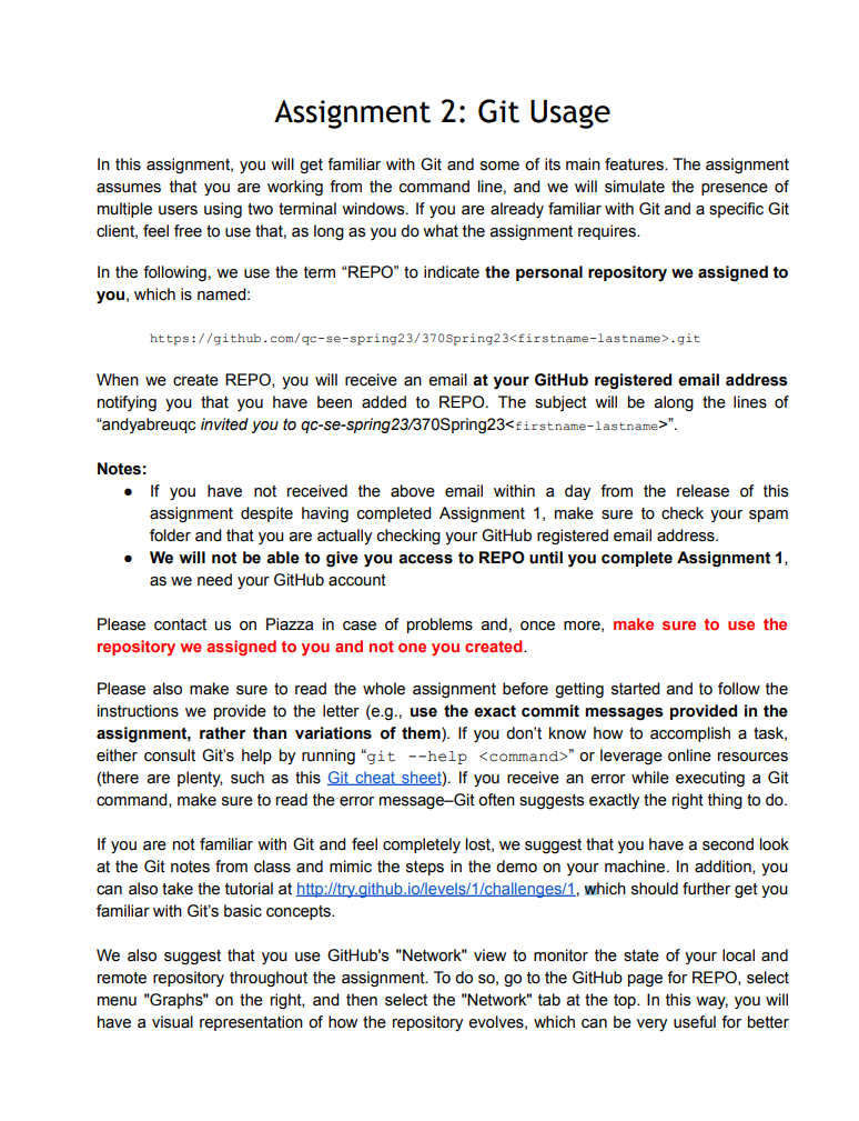 Solved Assignment 2 Git Usage In This Assignment You Will