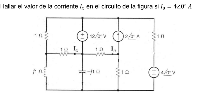 Solved Hallar el ﻿valor de la ﻿corriente Ix en el ﻿circuito | Chegg.com