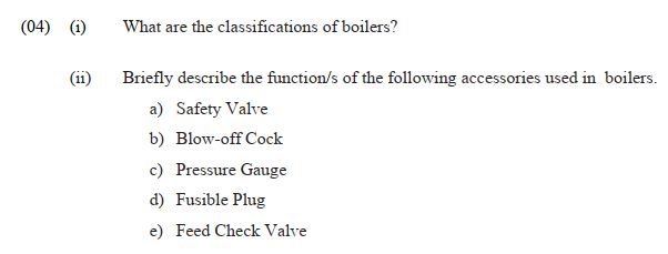 Solved (04) (i) ﻿What are the classifications of | Chegg.com