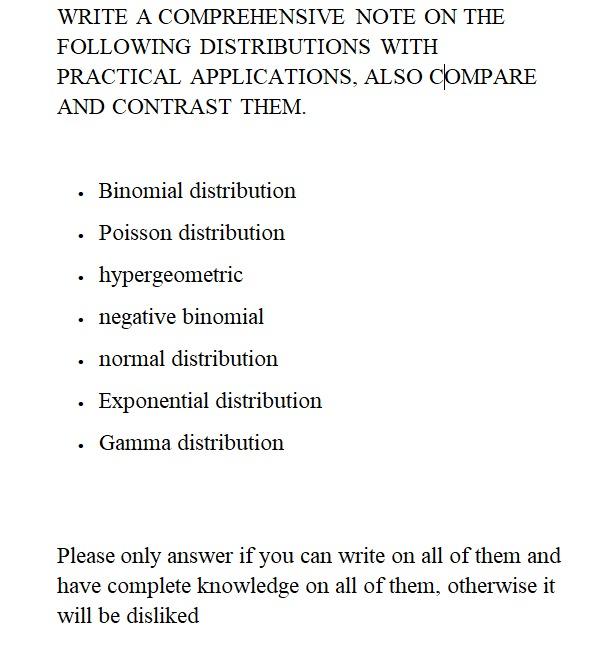 Solved WRITE A COMPREHENSIVE NOTE ON THE FOLLOWING | Chegg.com