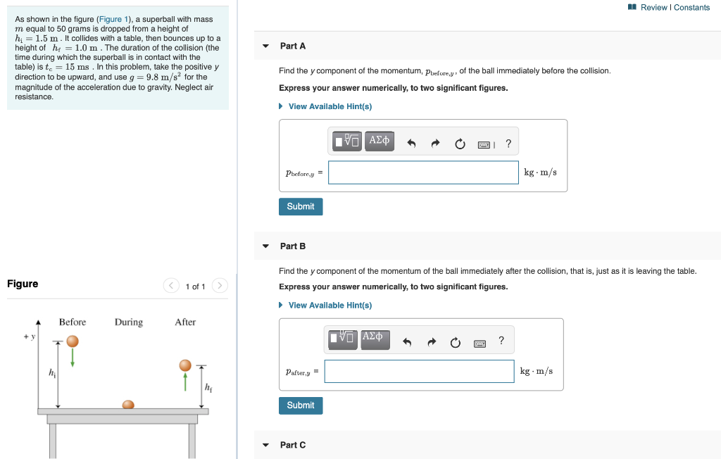 Solved M Review | Constants Part A As shown in the figure | Chegg.com