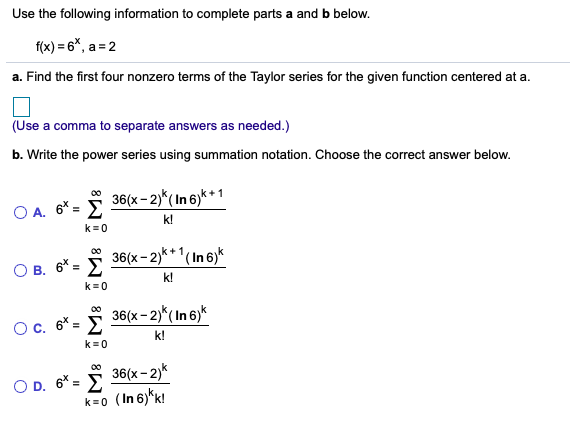 Solved Use a Taylor series to approximate the following | Chegg.com