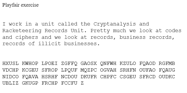 Solved Find the Playfair key square that was used to | Chegg.com