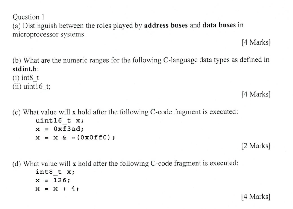 Solved Question 1 (a) Distinguish between the roles played | Chegg.com