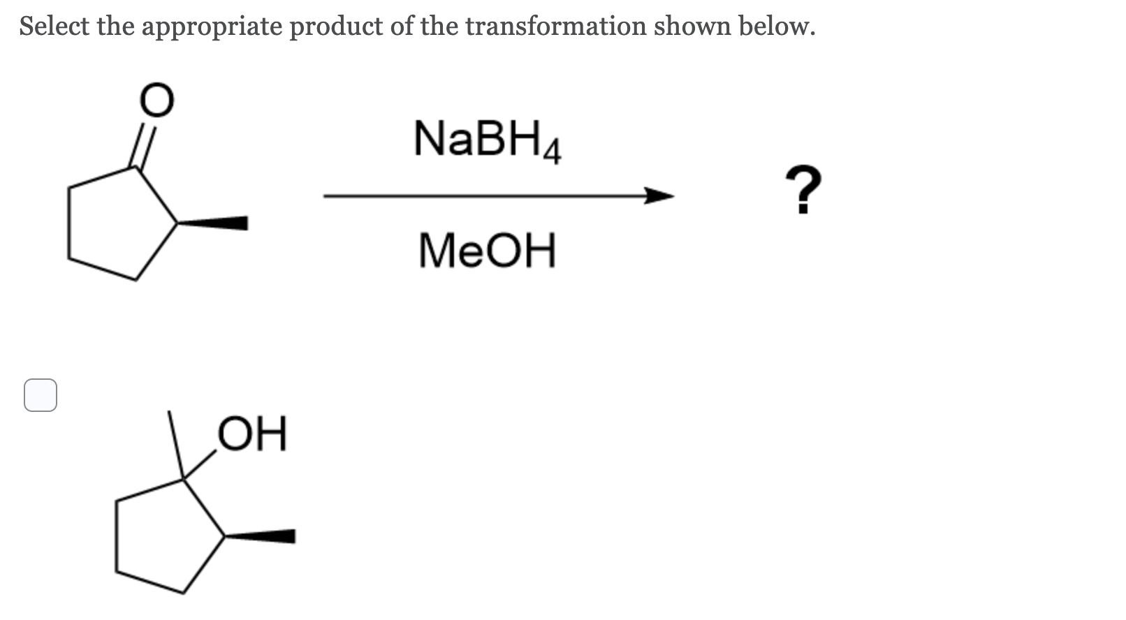 Solved Select the appropriate product of the transformation | Chegg.com