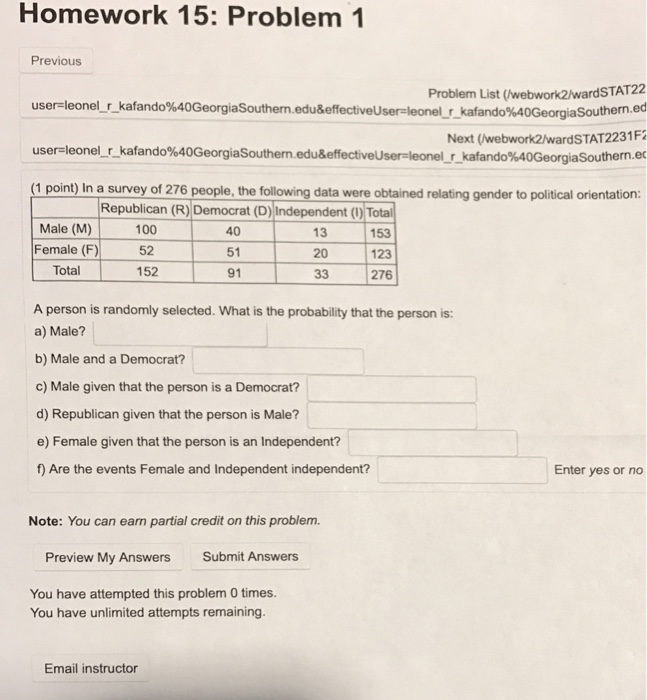 Solved Homework 15: Problem1 Previous Problem List | Chegg.com