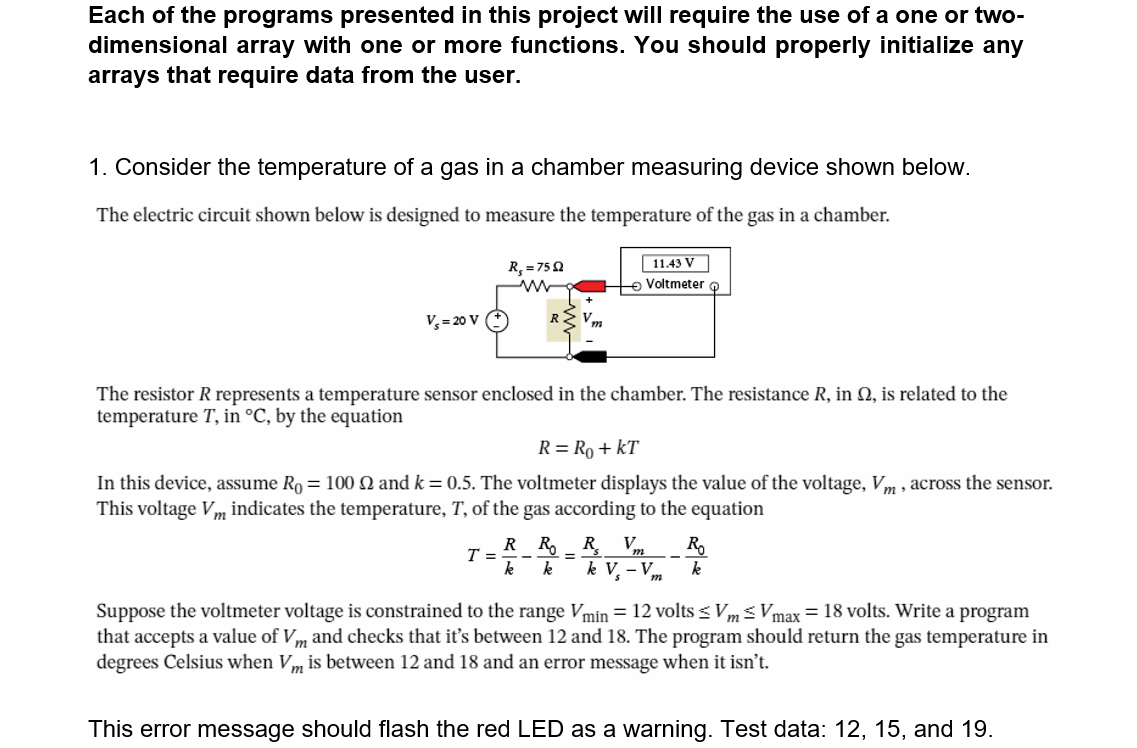 Solved Each of the programs presented in this project will | Chegg.com