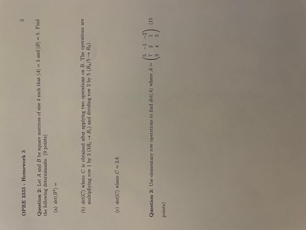 Solved OPRE 3333 - Homework 3 3 Question 2: Let A and B be | Chegg.com