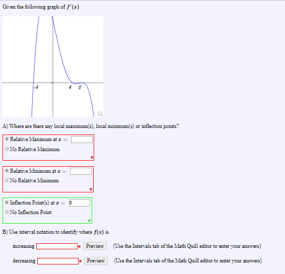 Solved Find the local maximum and minium of the graph. This | Chegg.com