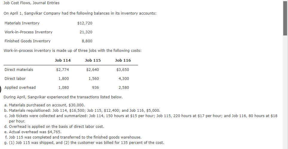 Solved Check My Work Review how the flow of inventory | Chegg.com