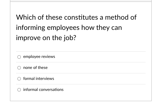 Solved Which of these constitutes a method of informing | Chegg.com