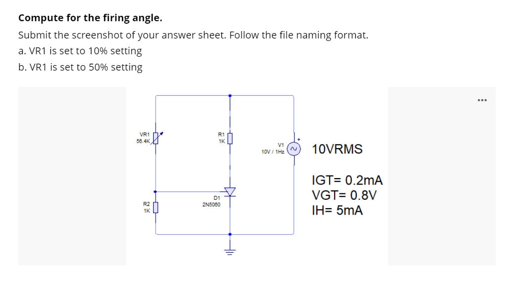 Solved VR1 (potentiometer) [may vary depending on the | Chegg.com