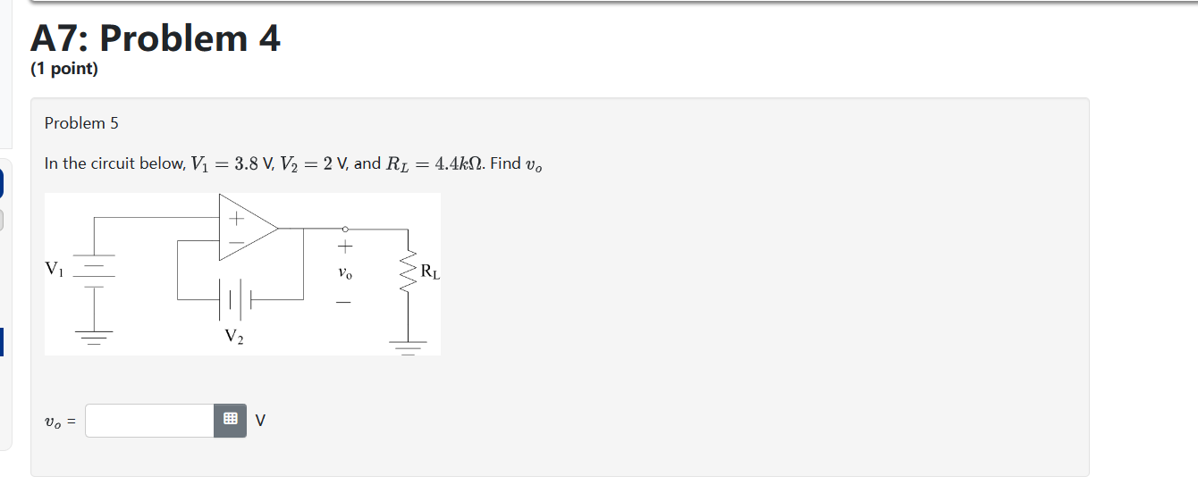 Solved In the circuit below, V1=3.8 V,V2=2 V, and RL=4.4kΩ. | Chegg.com