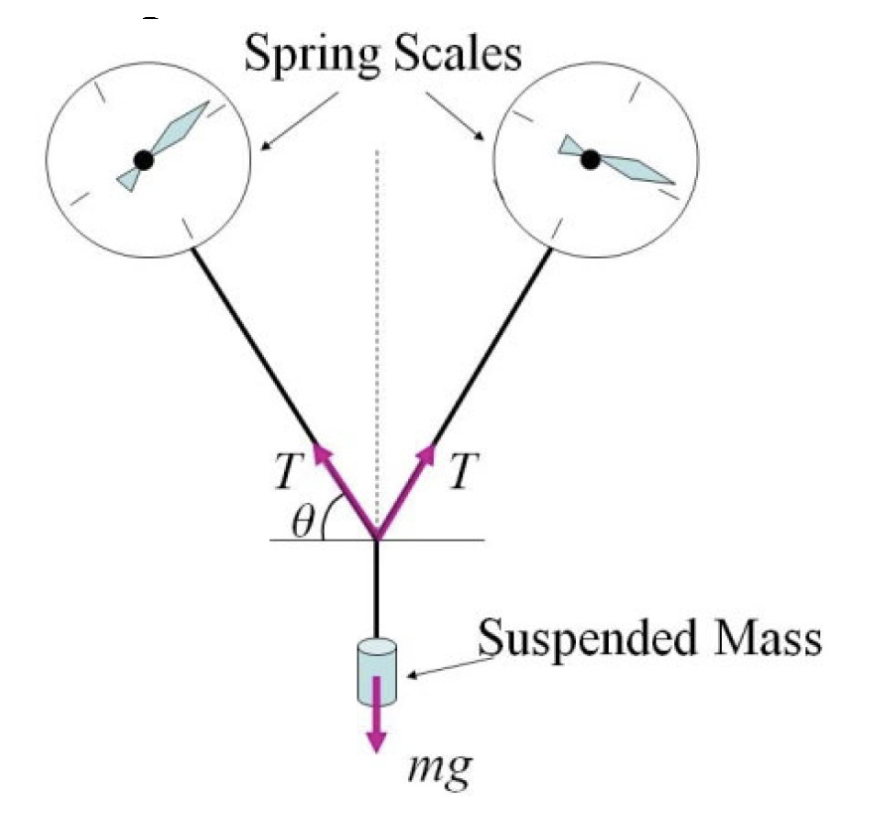 Solved In the following experimental set up, where spring | Chegg.com